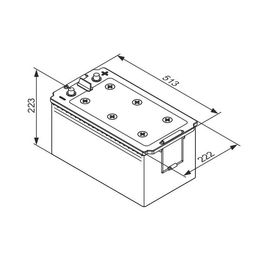 Bosch Starterbatterie EFB 0 092 TE0 777 12V 190Ah 1.050A f&uuml;r RENAULT MERCEDES-BENZ VOLVO 002982220826 22144327 A002982220826
