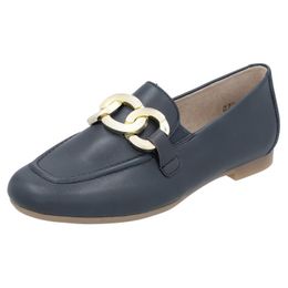 Remonte Damen Loafer , Blockabsatz, Slipper, Businessschuh mit herausnehmbarer Einlage blau 36