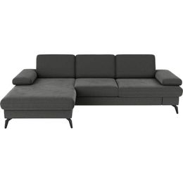 Sit & More sit&more Ecksofa &raquo;Morris L-Form, inkl. Sitztiefenverstellung&laquo; wahlweise mit Armteilverstellung, Bettfunktion & Bettkasten braun 95% Polyester 5% 