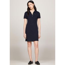 Tommy Hilfiger Damen Polokleid &raquo;1985 POLO DRESS SHORT SLEEVE&laquo; Baumwoll-Piqu&eacute; mit Stretch-Anteil, Slim Fit blau S (36), N-Gr