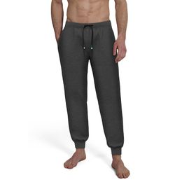 Bugatti Herren Bugatti Pyjamahose &raquo;Bologna&laquo; mit Seitentaschen, niedriger Bund, bequem, elastisch, Materialmix grau 58, N-Gr