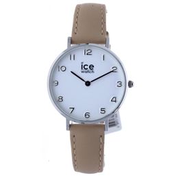 Ice Watch Quarzuhr City Pastel beige Lederarmband 32 mm in beige | Gr.: onesize