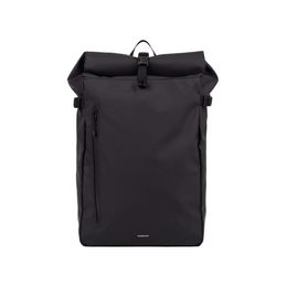 Sandqvist Stream Slim Rolltop - Rucksack 16" 65 cm (black) in schwarz | Gr.: onesize