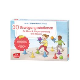 Don Bosco Medien Papeterie/PBS - 30 Bewegungsstationen f&uuml;r Motorik, K&ouml;rperspannung und | Gr.: onesize