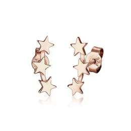 Elli Ohrringe 925 Sterling Silber Sterne, Astro, Stern in Rosegold | Gr.: onesize