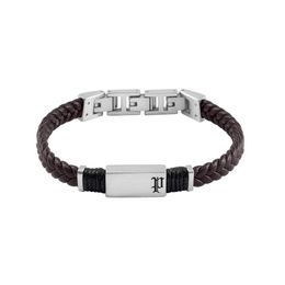 Police Herren-Armband Ridgecord Leder Dunkelbraun | Gr.: onesize
