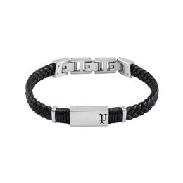 Police Herren-Armband Ridgecord Leder Schwarz | Gr.: onesize