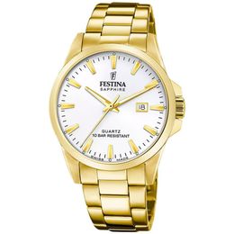 Festina Herrenarmbanduhr mit Saphirglas Goldfarben | Gr.: onesize