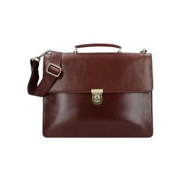 Leonhard Heyden Cambridge Aktentasche Leder 40 cm Laptopfach in rotbraun | Gr.: onesize