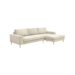 58 aufm Kessel SOFA mit Longchair rechts Kaylynn Cordstoff creme | Gr.: onesize