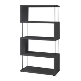 58 aufm Kessel REGAL Elga 66x33x126 B&uuml;cherregal Standregal anthrazit matt lack | Gr.: onesize