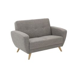 58 aufm Kessel SOFA 2-Sitzer Kazdoia Flachgewebe grau | Gr.: onesize