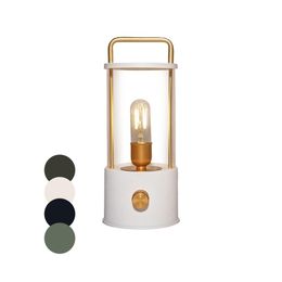 Coen Bakker LED Laterne Lampe dimmbar Warmwei&szlig; IP44 Innen & Au&szlig;en 25x11cm in Wei&szlig; | Gr.: onesize