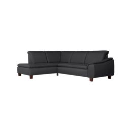 58 aufm Kessel ECKSOFA mit Ottomane links Kaylil Flachgewebe graphit | Gr.: onesize