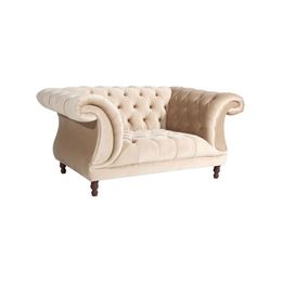 58 aufm Kessel CHESTERFIELD Sessel Kaylin Samtvelours sand | Gr.: onesize