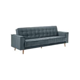 58 aufm Kessel SOFA 3-Sitzer mit Bettfunktion Kavindra Samtvelours azur | Gr.: onesize
