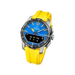 Multifunktion-Armbanduhr Festina Connected gelb gro&szlig; (ca. 44mm) | Gr.: onesize