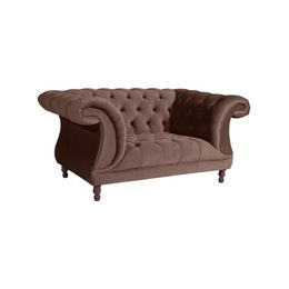 58 aufm Kessel CHESTERFIELD Sessel Kaylin Samtvelours braun | Gr.: onesize