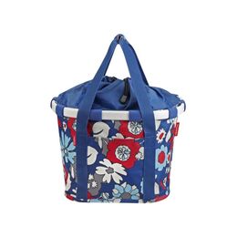 Klickfix reisenthel Bikebasket 15 - Lenkerkorb 35 cm (twist sage) in florist indigo | Gr.: onesize