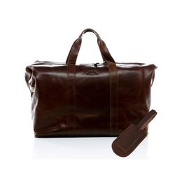 SID & VAIN SID & VAIN Leder-Reisetasche Leder Weekender Unisex CHESTER in braun | Gr.: onesize