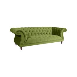 58 aufm Kessel CHESTERFIELD Sofa 3-Sitzer Kaylin Samtvelours oliv | Gr.: onesize