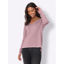 Heine Pullover in mauve-hellros&eacute;-gemustert | Gr.: 50