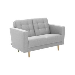 58 aufm Kessel SOFA 2-Sitzer Kazia Flachgewebe hellgrau | Gr.: onesize