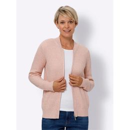 Sieh an! Strickjacke in rosenquarz-meliert | Gr.: 56