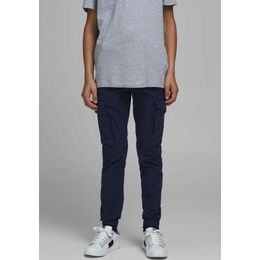 Jack & Jones Jack & Jones Junior Jungen Cargohose &raquo;JPSTPAUL JJFLAKE AKM 542 NAVY NOOS JNR&laquo; blau 158, N-Gr