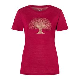 super.natural Merino T-Shirt W TREE OF KNOWLEDGE TEE in rot | Gr.: S