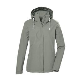 Killtec Damen Outdoorjacke &raquo;KOS 61 WMN JCKT&laquo; Funktionsjacke: wasser- und winddicht, atmungsaktiv, abnehmbare Kapuze gr&uuml;n 46