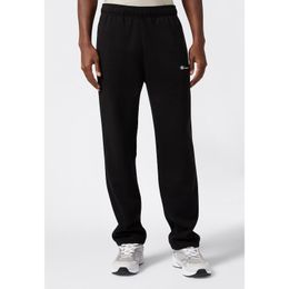 Champion Herren Jogginghose &raquo;ICONS Straight Hem Pants Fleece&laquo; geradliniger Schnitt, sportlich-schlichter Stil, atmungsaktiv schwarz M (48/50), N-Gr