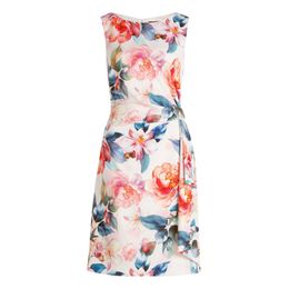 Vera Mont Cocktailkleid mit Blumenprint in Ros&eacute;/Red | Gr.: 44