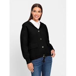 Heine Strickjacke in schwarz | Gr.: 44