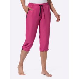 Sieh an! Capri-Freizeithose in fuchsia | Gr.: 48