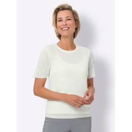 Sieh an! Kurzarm-Pullover in ecru | Gr.: 52