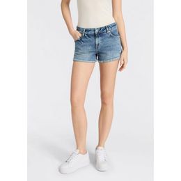 Hugo Blue Damen HUGO Blue Jeansshorts &raquo;Galimon&laquo; Mid Rise, geschnittener Saum 30, N-Gr