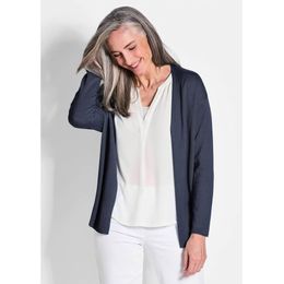 GOLDNER Offene Strickjacke in Kurzform in marine | Gr.: 38