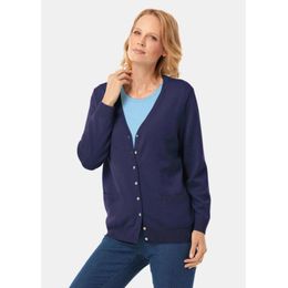GOLDNER Uni Merino-Cardigan Langarm in marine | Gr.: 46