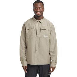 Jack Wolfskin Herren Langarmhemd &raquo;BARRIER L/S SHIRT M&laquo; grau M (50), Normalgr&ouml;&szlig;en