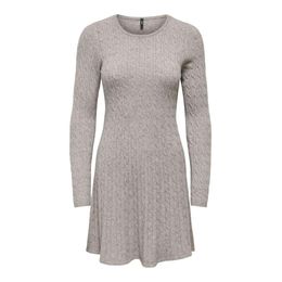 Only Strickkleid in Medium Grey Melange | Gr.: M