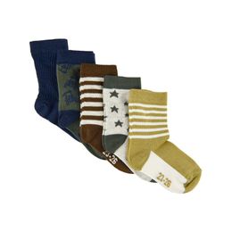 Minymo Kinder Socken "Sock w. pattern (5-pack)" in Multicolor | Gr.: 31-34