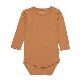 Minymo Kinder Langarmbody "Body LS" in Braun | Gr.: 74