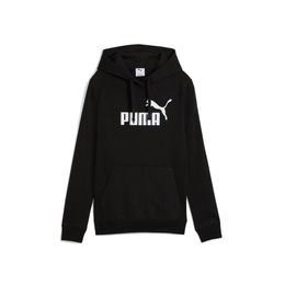 Puma No. 1 Logo Kapuzenpullover mit K&auml;gurutaschen in Schwarz | Gr.: L