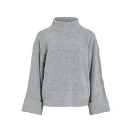 Vila Strickpullover in Light Grey Melange | Gr.: L