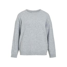 Vila Strickpullover in Light Grey Melange | Gr.: xs