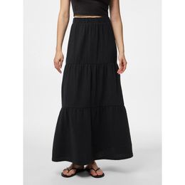 Pieces Damen Pieces Maxirock &raquo;PCSIKKA HW MAXI SKIRT WVN NOOS&laquo; mit Stufen XS