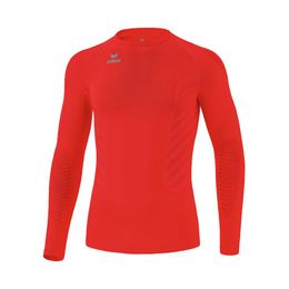 Erima Unisex Erwachsene Athletic Longsleeve Funktionsunterw&auml;sche in rot | Gr.: 3XS