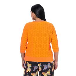 Ulla Popken Pullover in mandarine | Gr.: 54-56