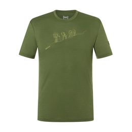 super.natural Merino T-Shirt M HIKING TEE in gr&uuml;n | Gr.: L